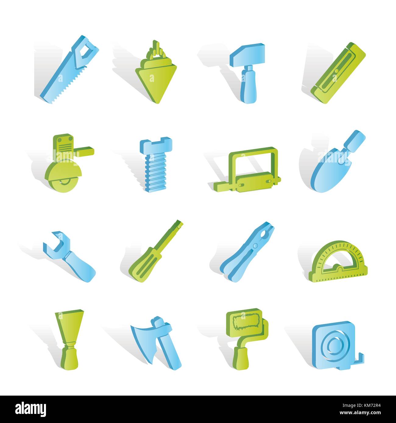 Building and Construction Tools icons - Vector Icon Set Stock Vector ...