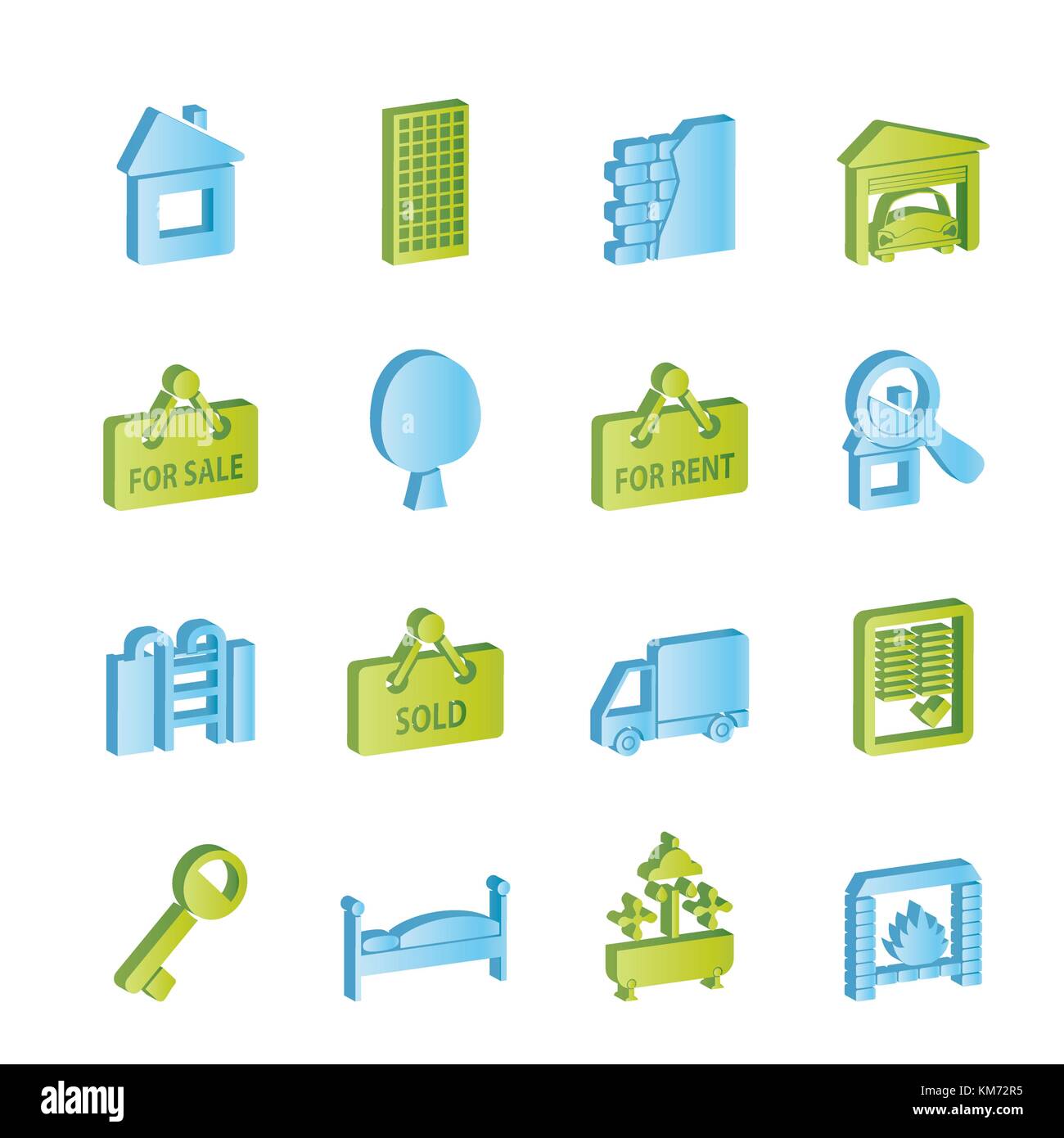 Real Estate icons - Vector Icon Set Stock Vector Image & Art - Alamy
