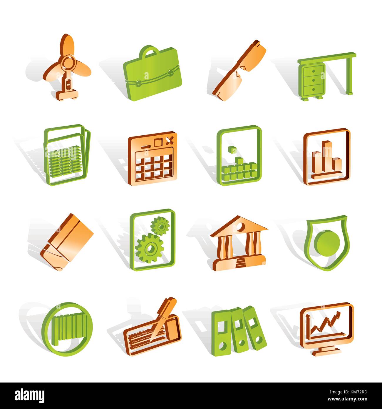 Business and Office Icons - Vector Icon Set 2 Stock Vector Image & Art ...