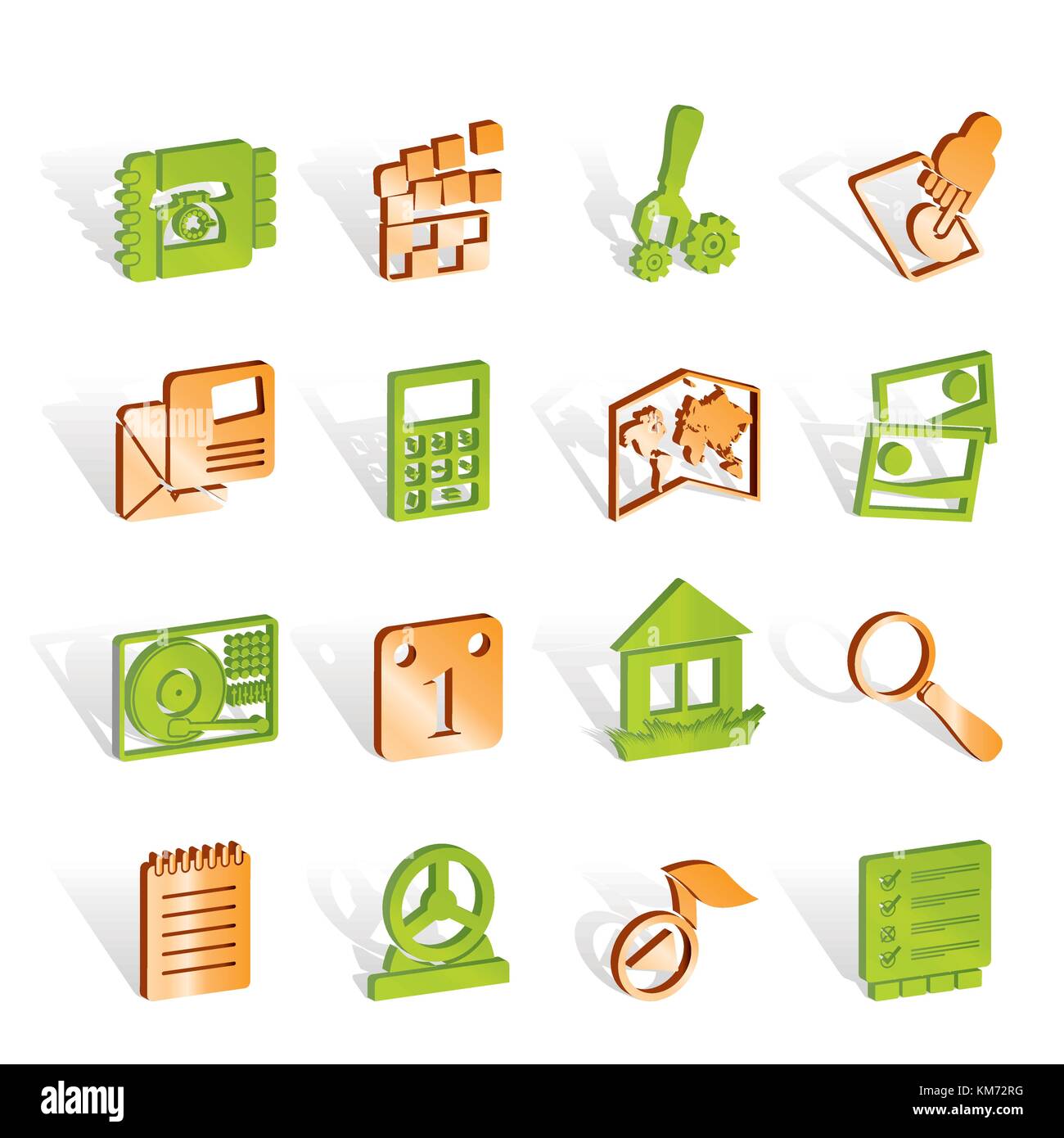 Mobile Phone and Computer icon - Vector Icon Set Stock Vector Image ...
