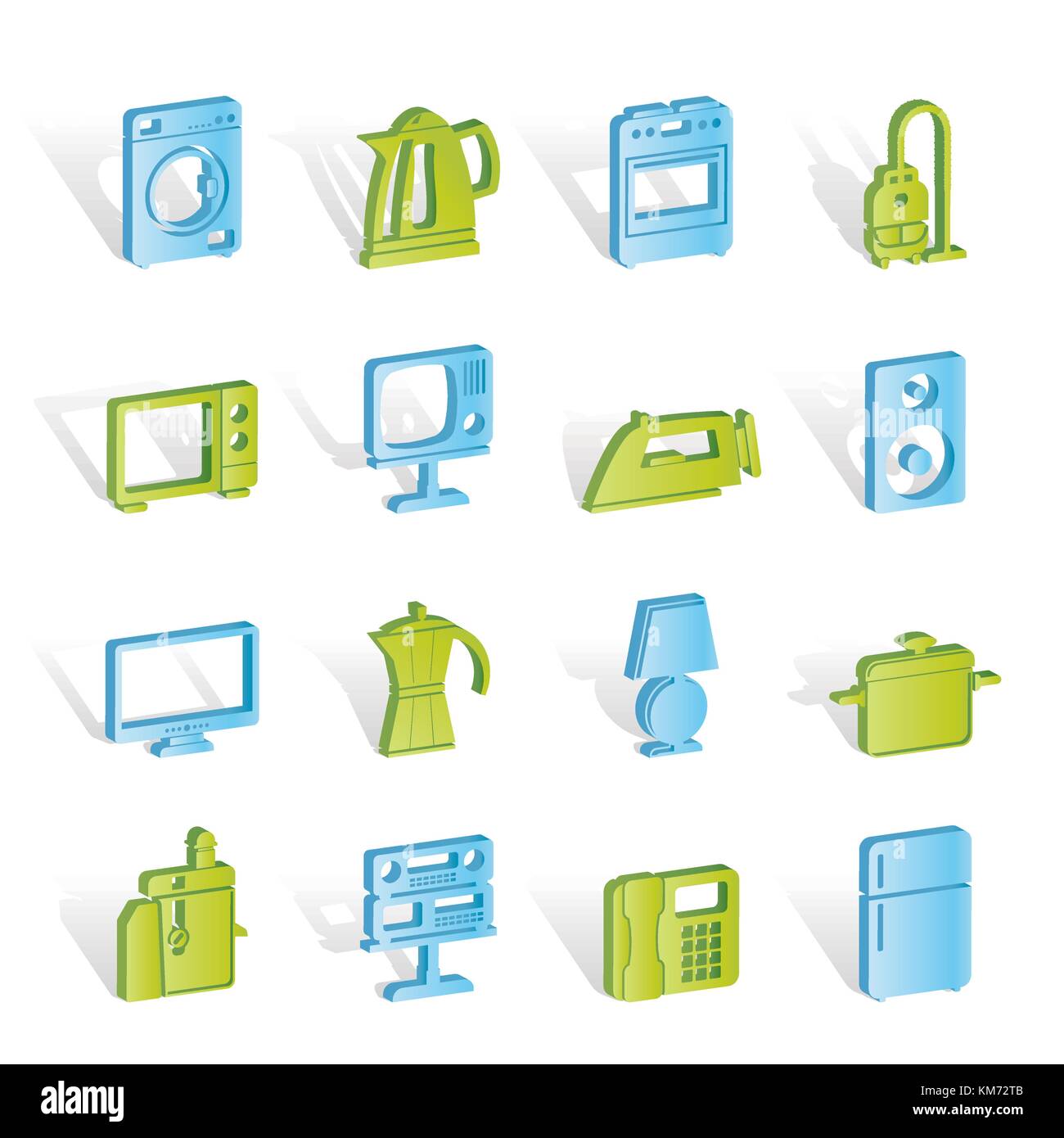 home equipment icons - vector icon set Stock Vector Image & Art - Alamy
