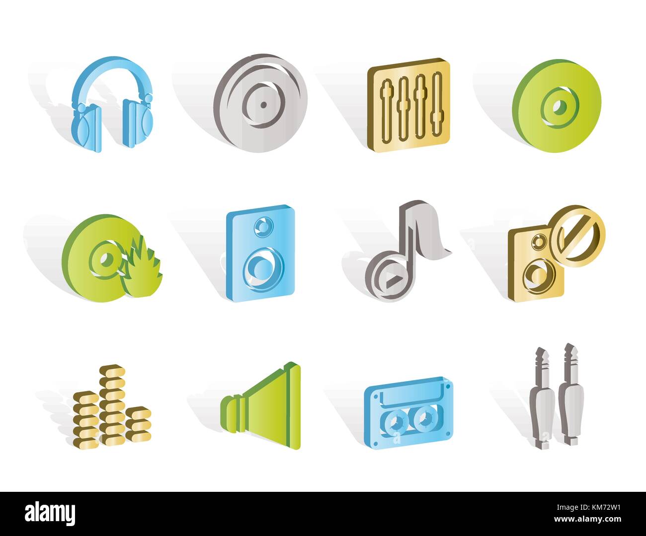 Music and sound icons - Vector Icon Set Stock Vector Image & Art - Alamy