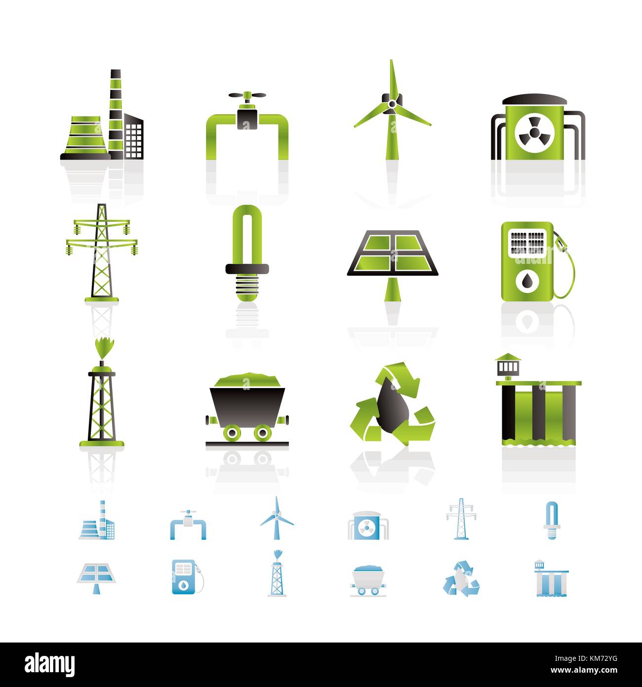 Hydroelectric facilities Stock Vector Images - Alamy