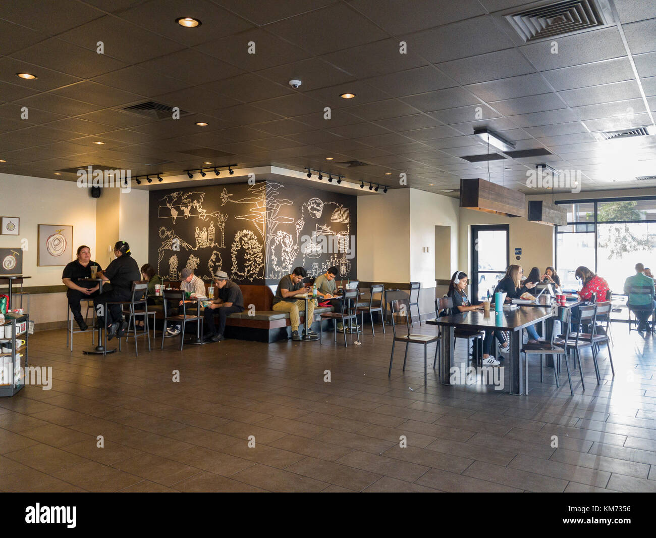 Starbucks interior hi-res stock photography and images - Alamy