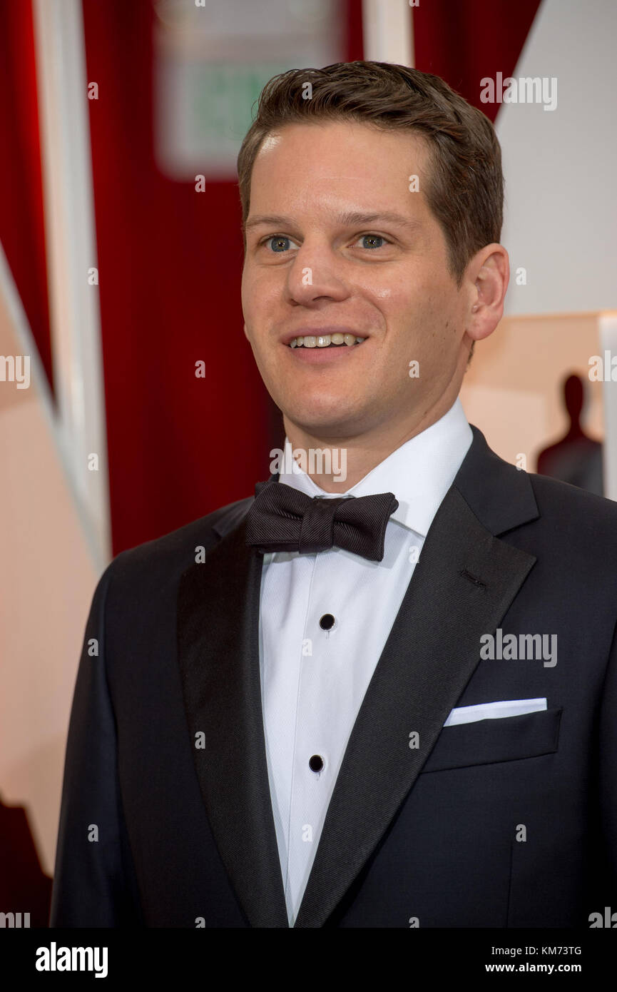 HOLLYWOOD, CA - FEBRUARY 22: Graham Moore arrives at the 87th Annual ...