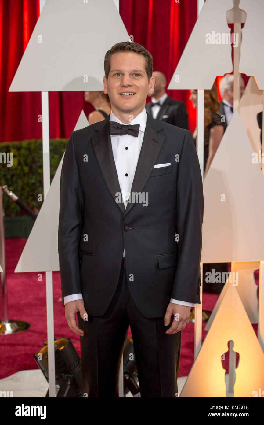 HOLLYWOOD, CA - FEBRUARY 22: Graham Moore arrives at the 87th Annual ...