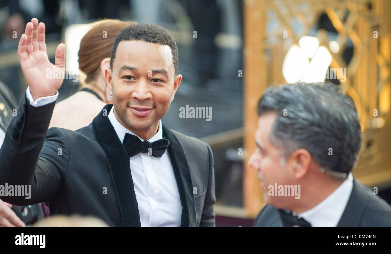 HOLLYWOOD, CA - FEBRUARY 22: John Legend arrives at the 87th Annual ...