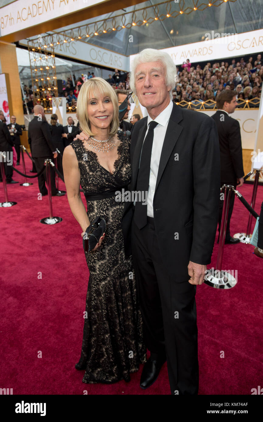 HOLLYWOOD, CA - FEBRUARY 22: Roger A. Deakins, Isabella James Purefoy ...