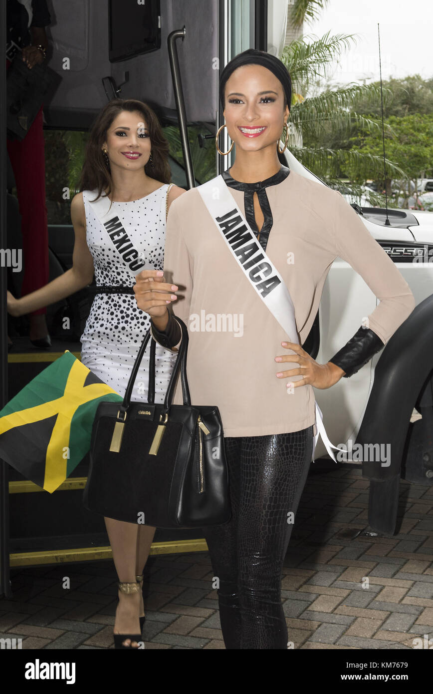 MIAMI, FL - JANUARY 12: KACI FENNELL, Miss Universe Jamaica visits Food ...