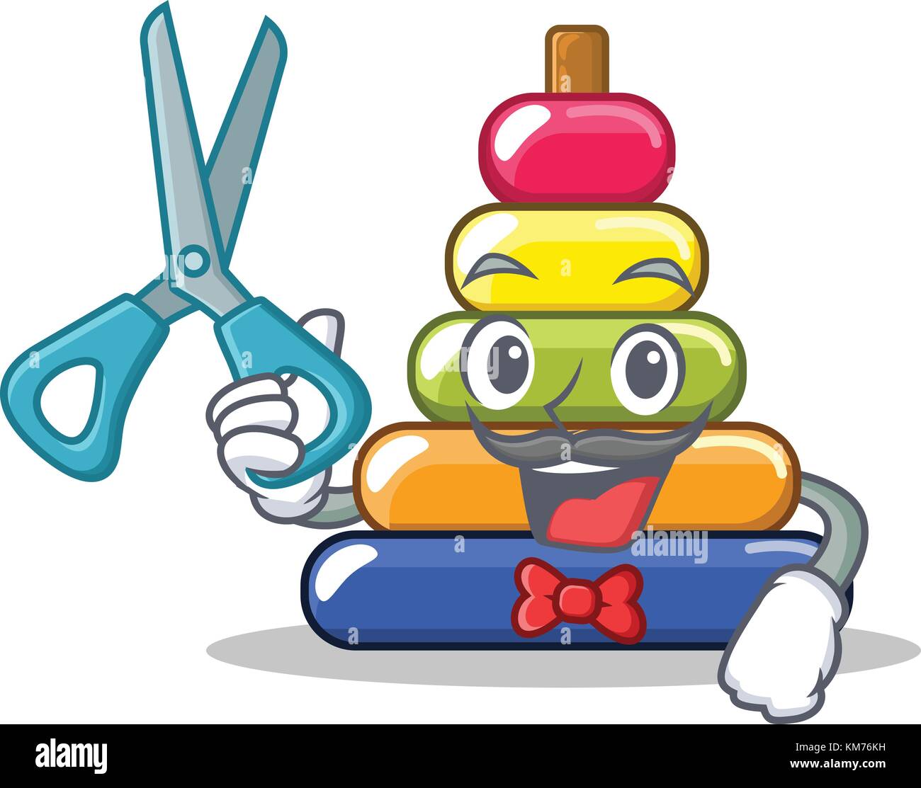 Barber pyramid ring character cartoon Stock Vector Image & Art - Alamy