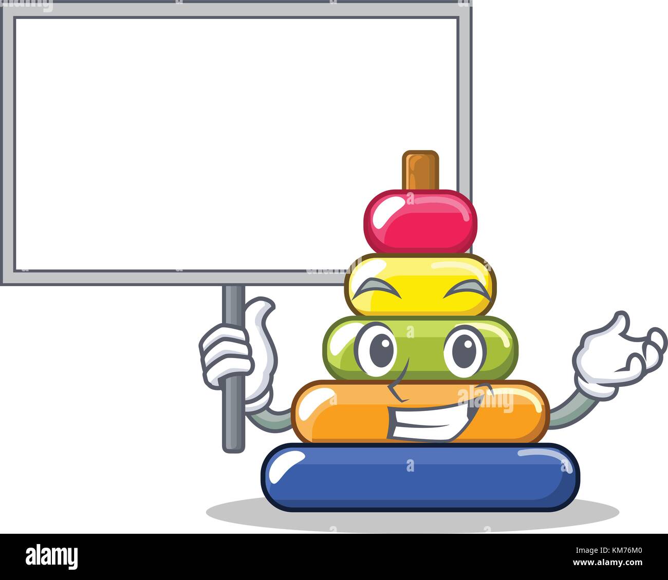 Bring board pyramid ring character cartoon Stock Vector Image & Art - Alamy