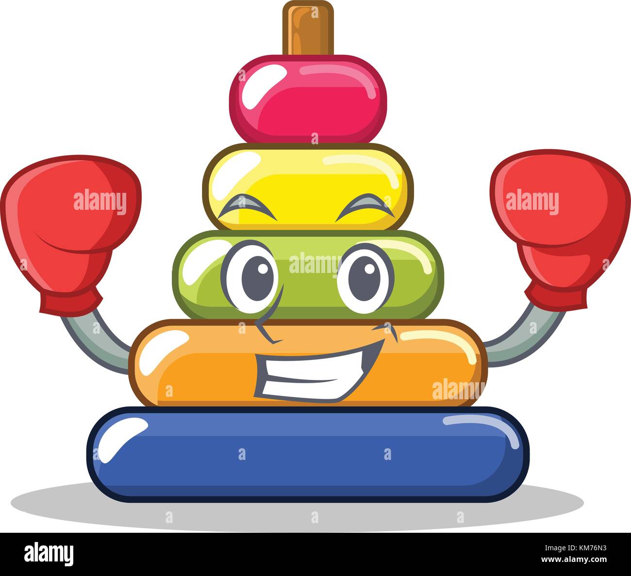 Boxing pyramid ring character cartoon Stock Vector Image & Art - Alamy