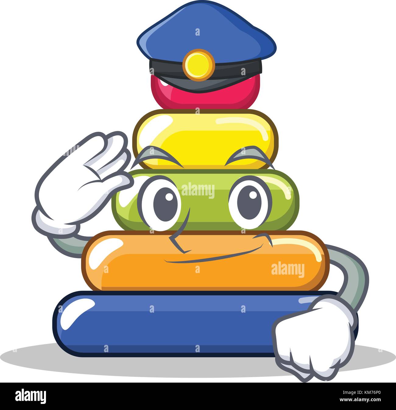 Police pyramid ring character cartoon Stock Vector Image & Art - Alamy