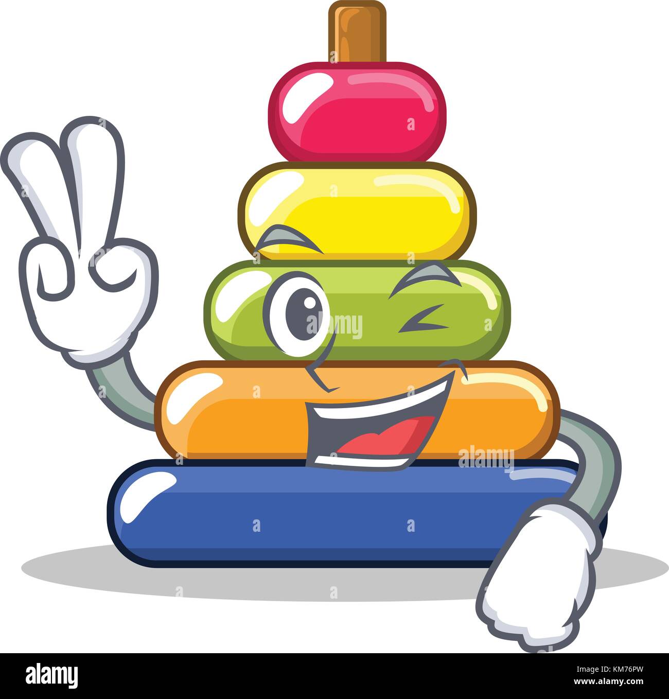 Two finger pyramid ring character cartoon Stock Vector Image & Art - Alamy