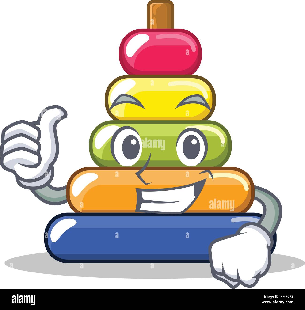 Thumbs up pyramid ring character cartoon Stock Vector Image & Art - Alamy