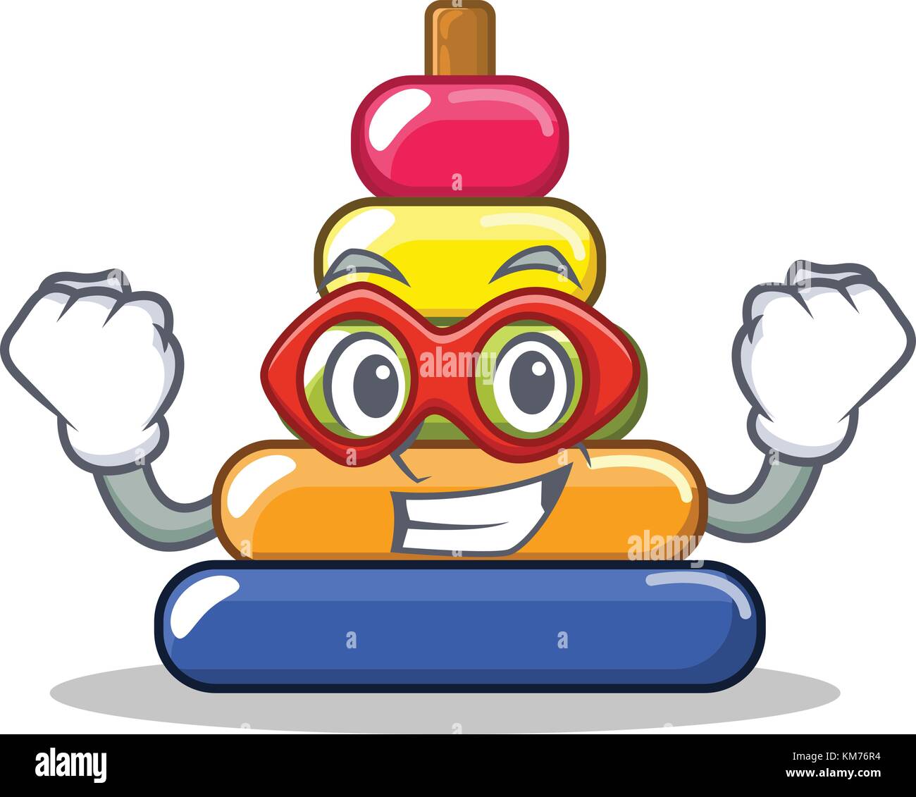 Super hero pyramid ring character cartoon Stock Vector Image & Art - Alamy