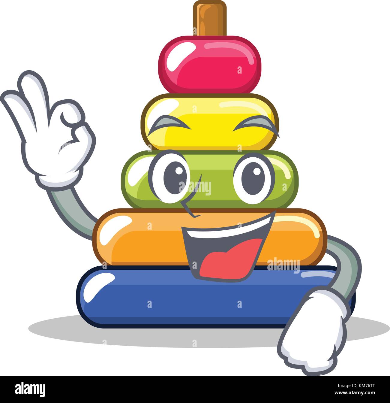 Okay pyramid ring character cartoon Stock Vector Image & Art - Alamy