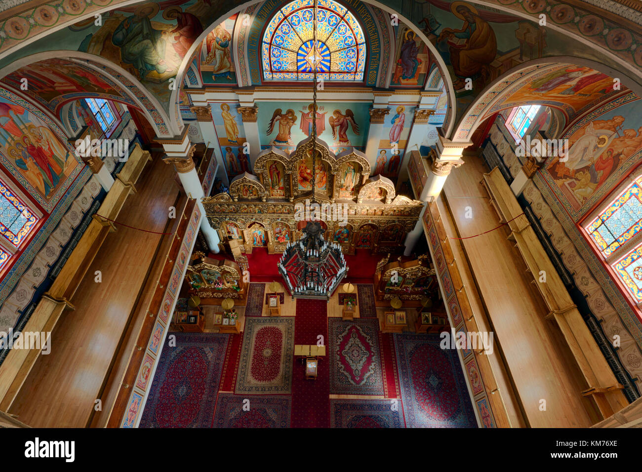 Toronto, ON, Canada. 1st December 2017. Interior of Holy Trinity Church ...