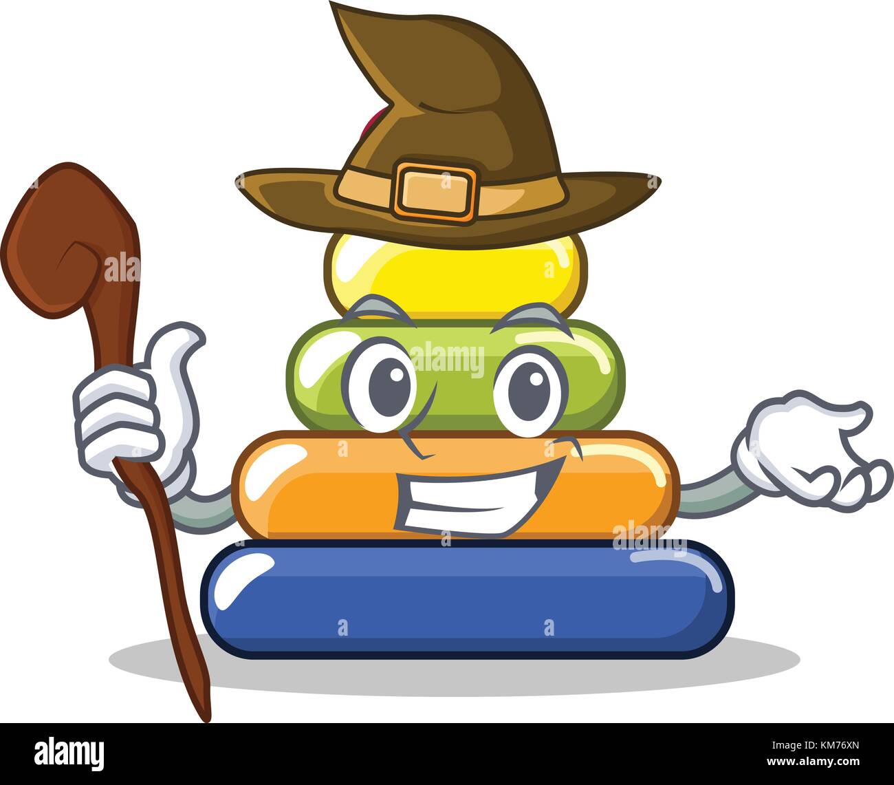 Witch pyramid ring character cartoon Stock Vector Image & Art - Alamy