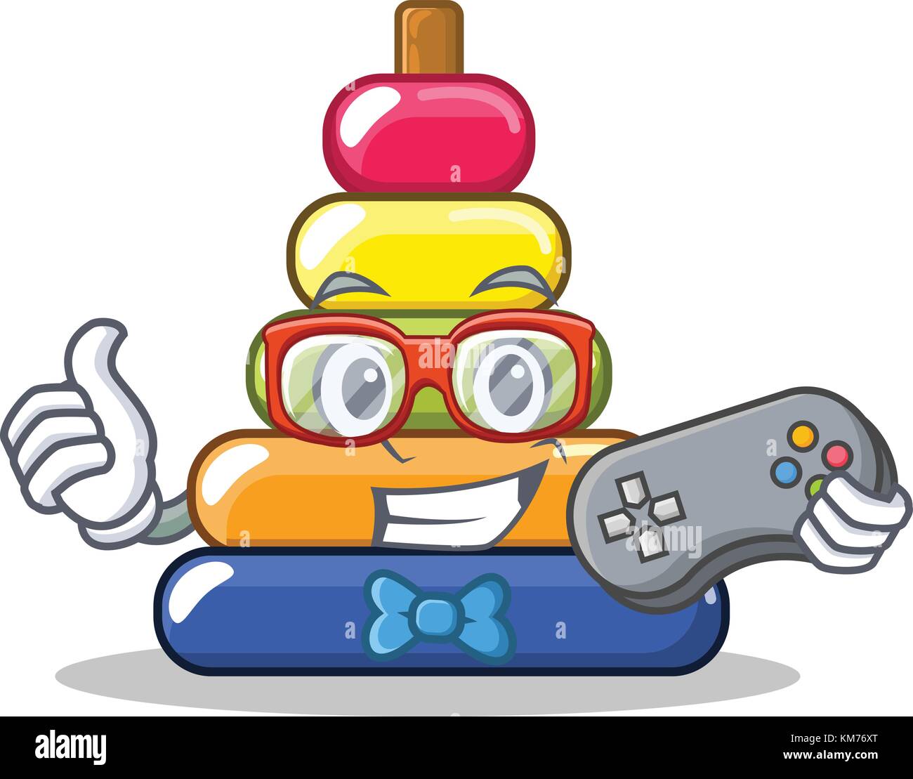 Gamer pyramid ring character cartoon Stock Vector Image & Art - Alamy