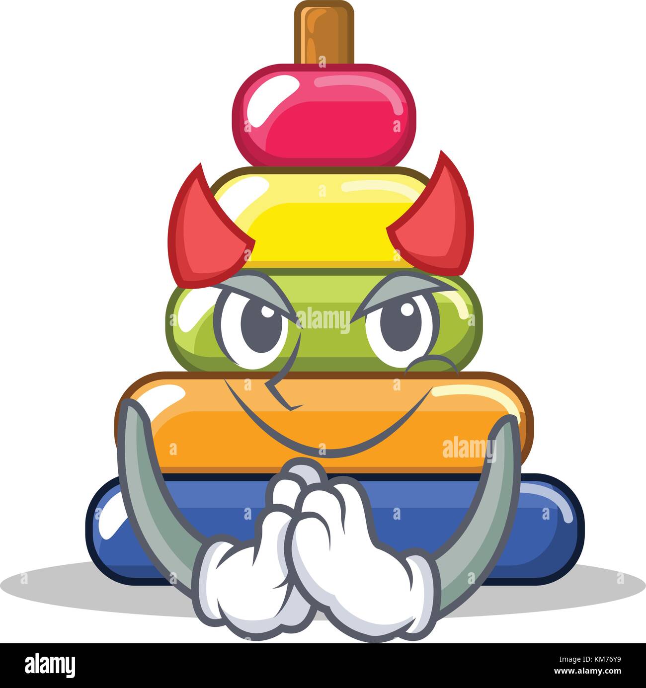 Devil pyramid ring character cartoon Stock Vector Image & Art - Alamy