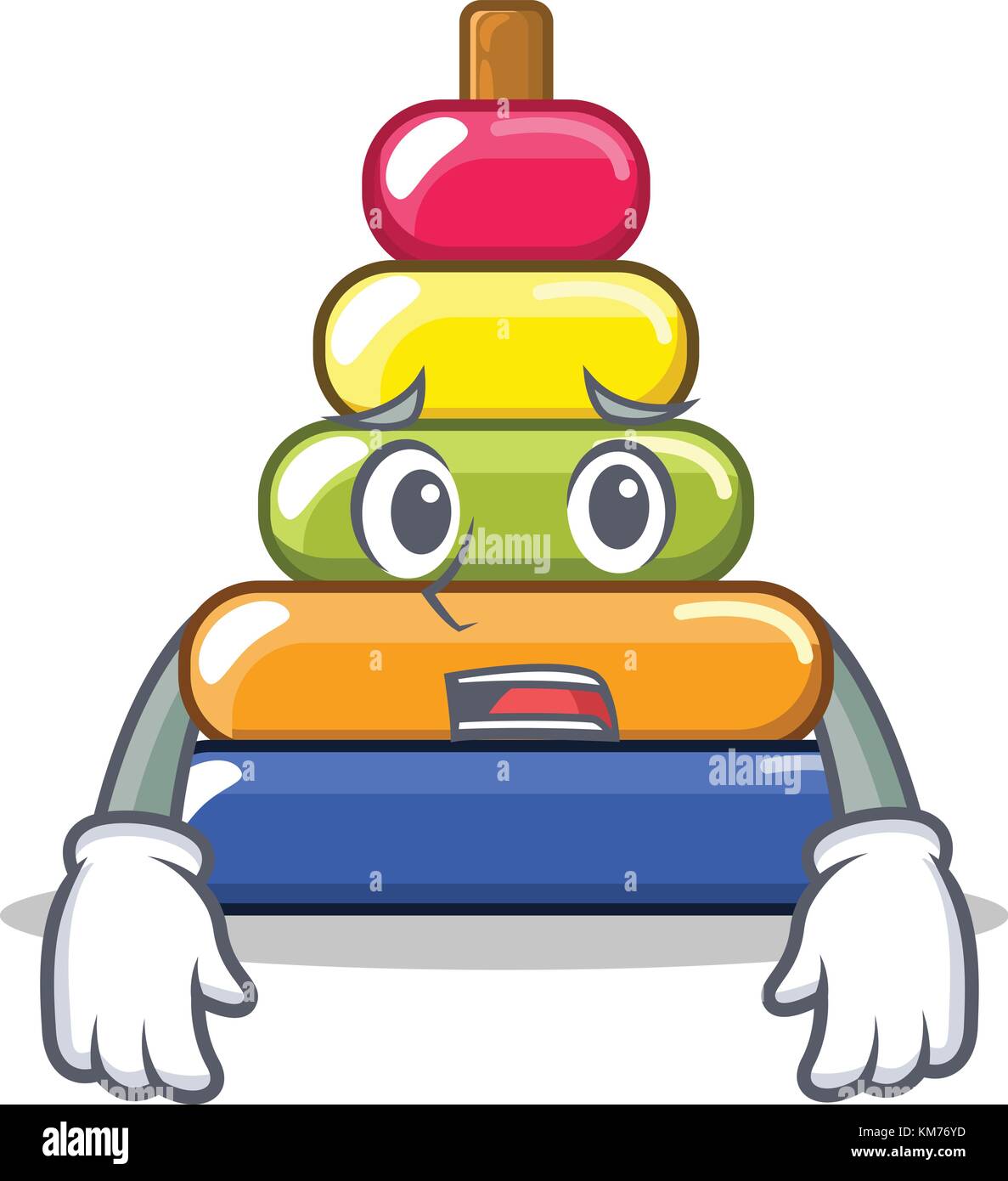 Afraid pyramid ring character cartoon Stock Vector Image & Art - Alamy