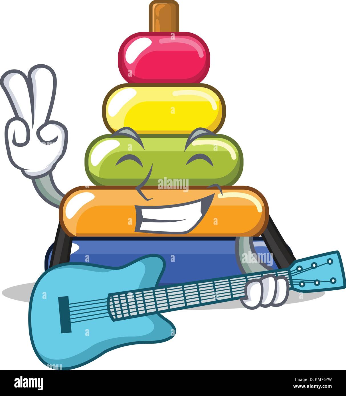 With guitar pyramid ring character cartoon Stock Vector Image & Art - Alamy