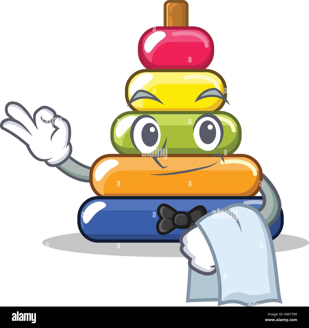 Waiter pyramid ring character cartoon Stock Vector Image & Art - Alamy