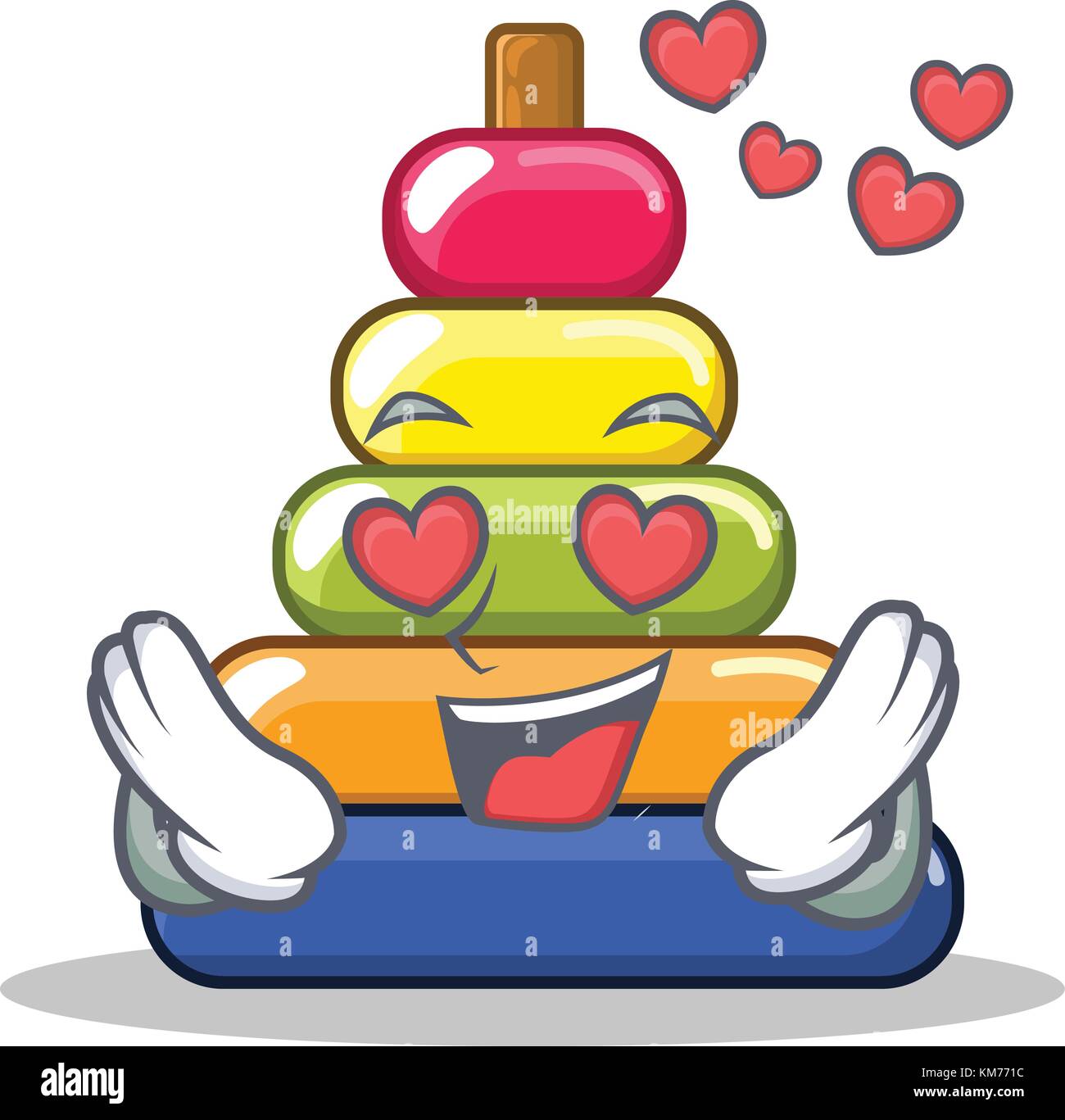 In love pyramid ring character cartoon Stock Vector Image & Art - Alamy