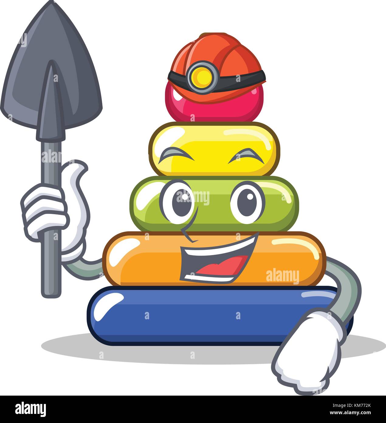 Miner pyramid ring character cartoon Stock Vector Image & Art - Alamy