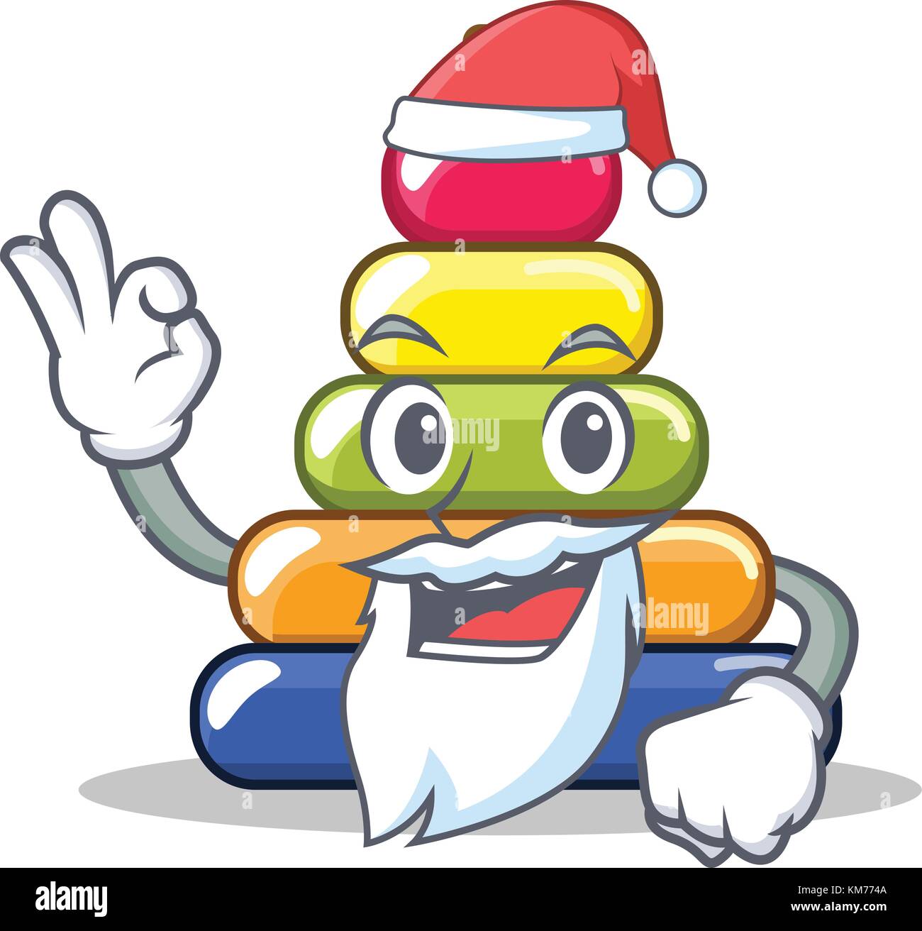 Santa pyramid ring character cartoon Stock Vector Image & Art - Alamy