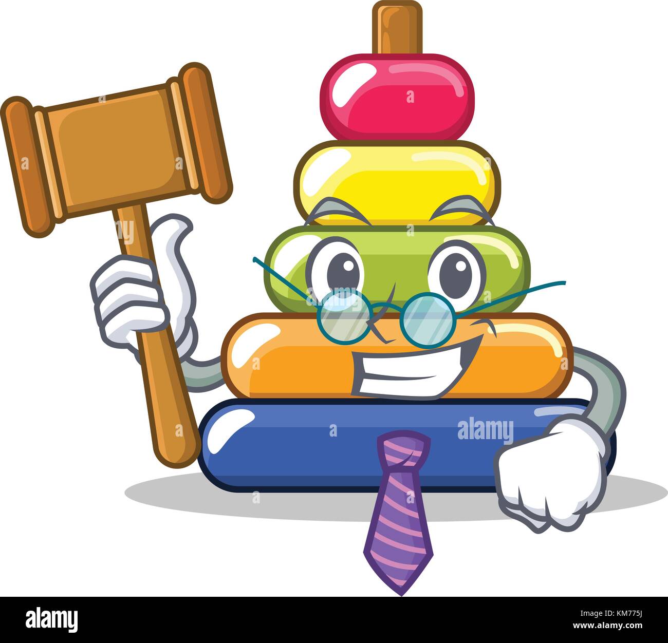 Judge pyramid ring character cartoon Stock Vector Image & Art - Alamy