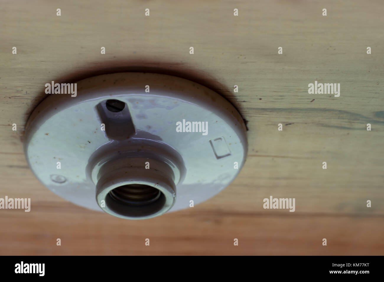 Porcelain Light Socket Stock Photo - Alamy
