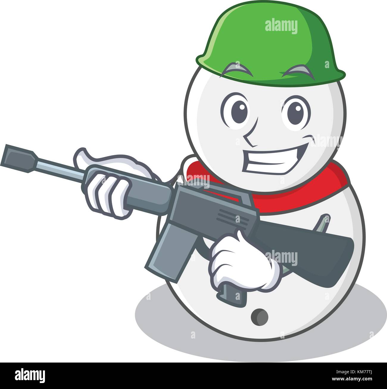 Army snowman character cartoon style Stock Vector Image & Art - Alamy