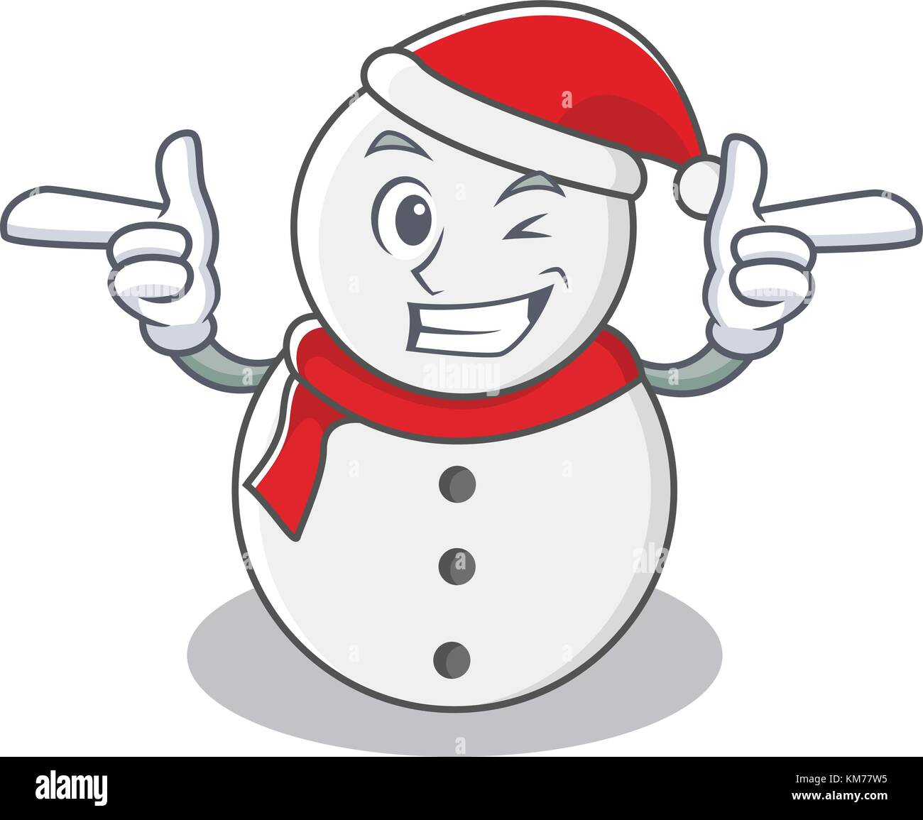 Wink snowman character cartoon style Stock Vector Image & Art - Alamy