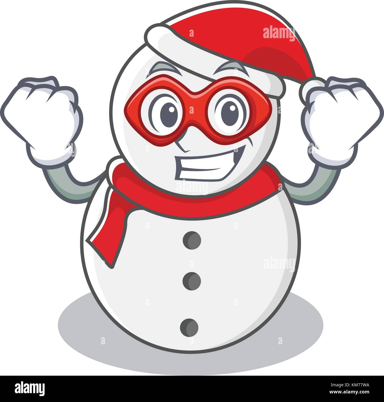 Super hero snowman character cartoon style Stock Vector Image & Art - Alamy