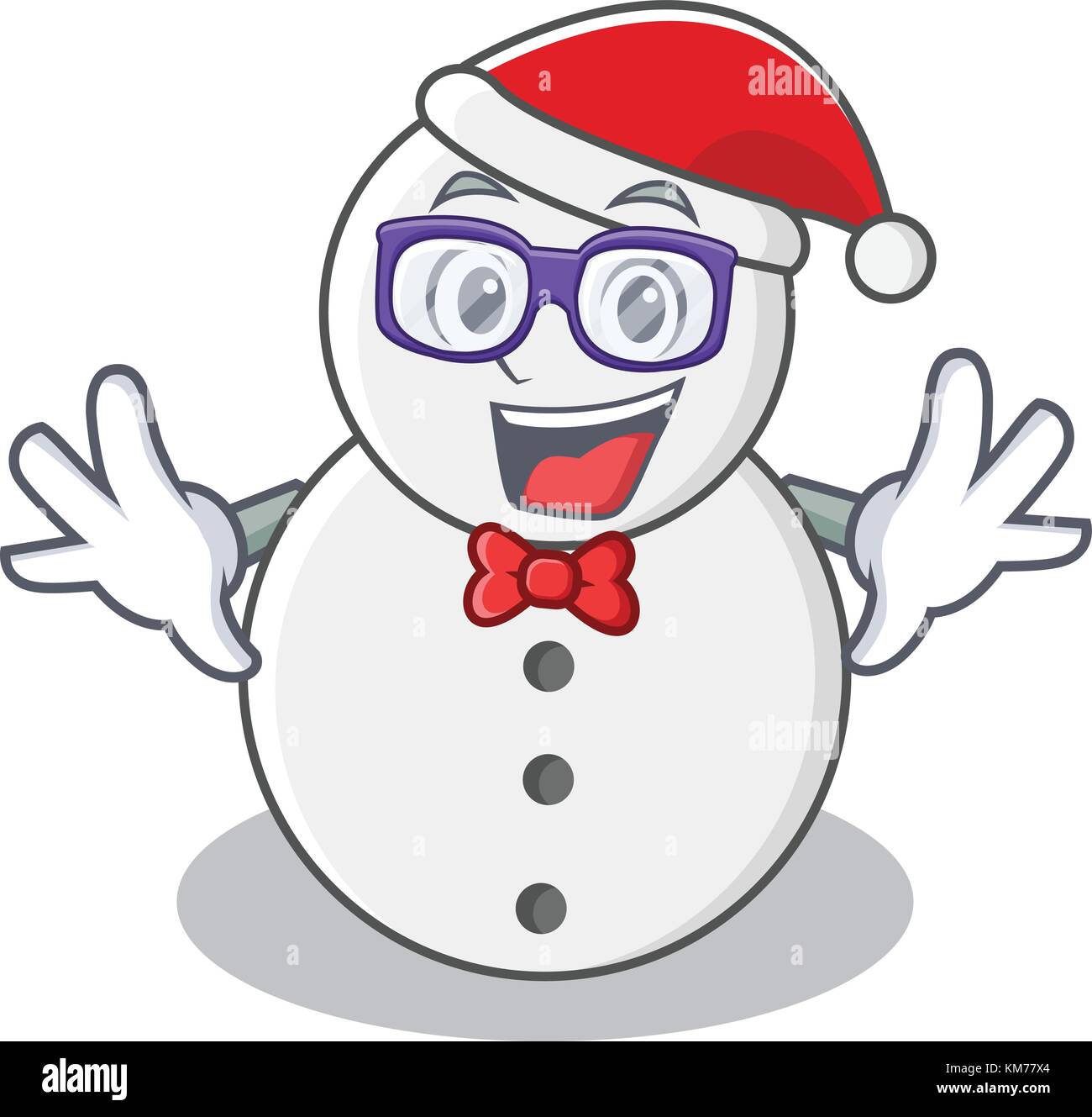 Geek snowman character cartoon style Stock Vector Image & Art - Alamy