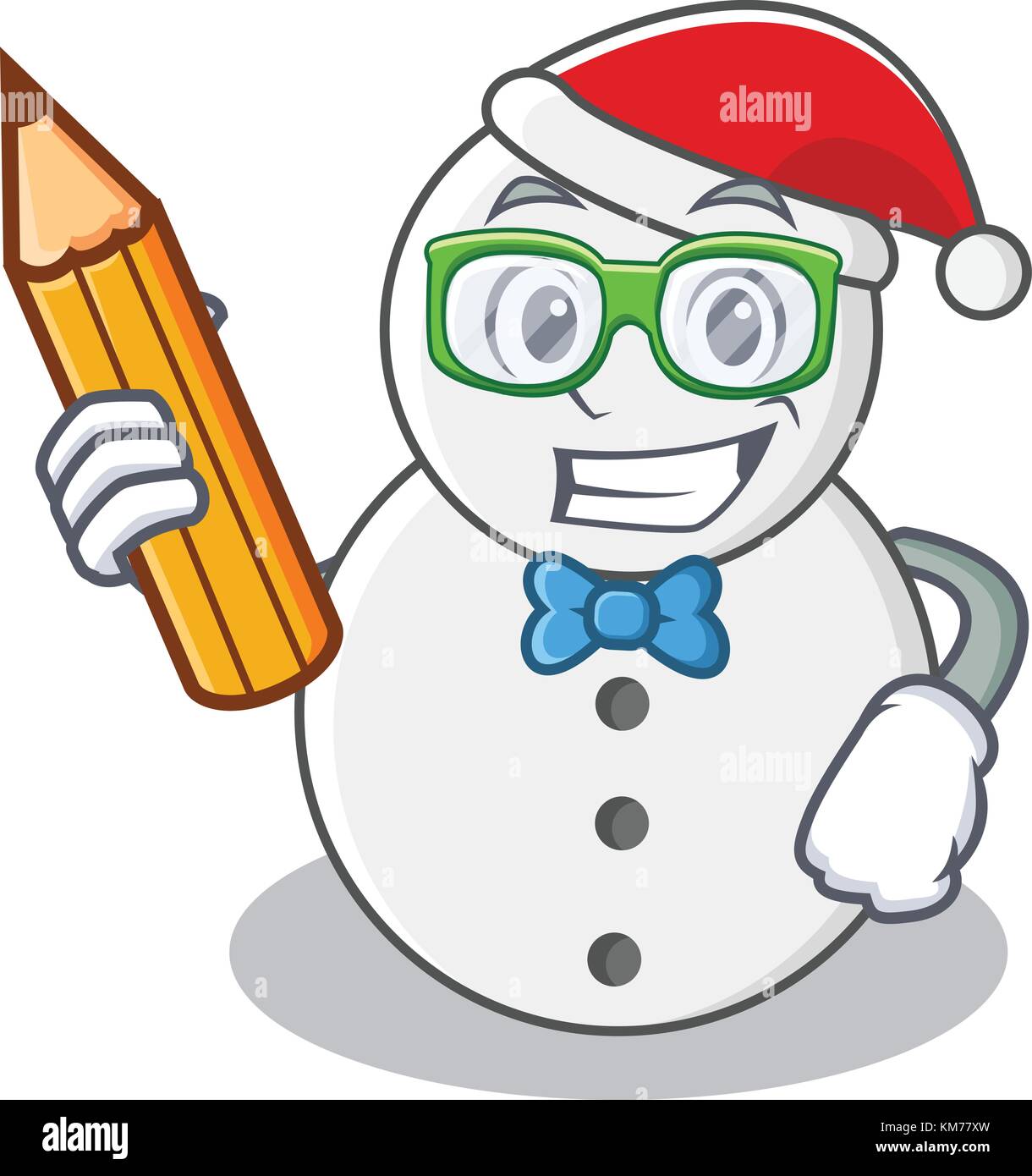 Student snowman character cartoon style Stock Vector Image & Art - Alamy