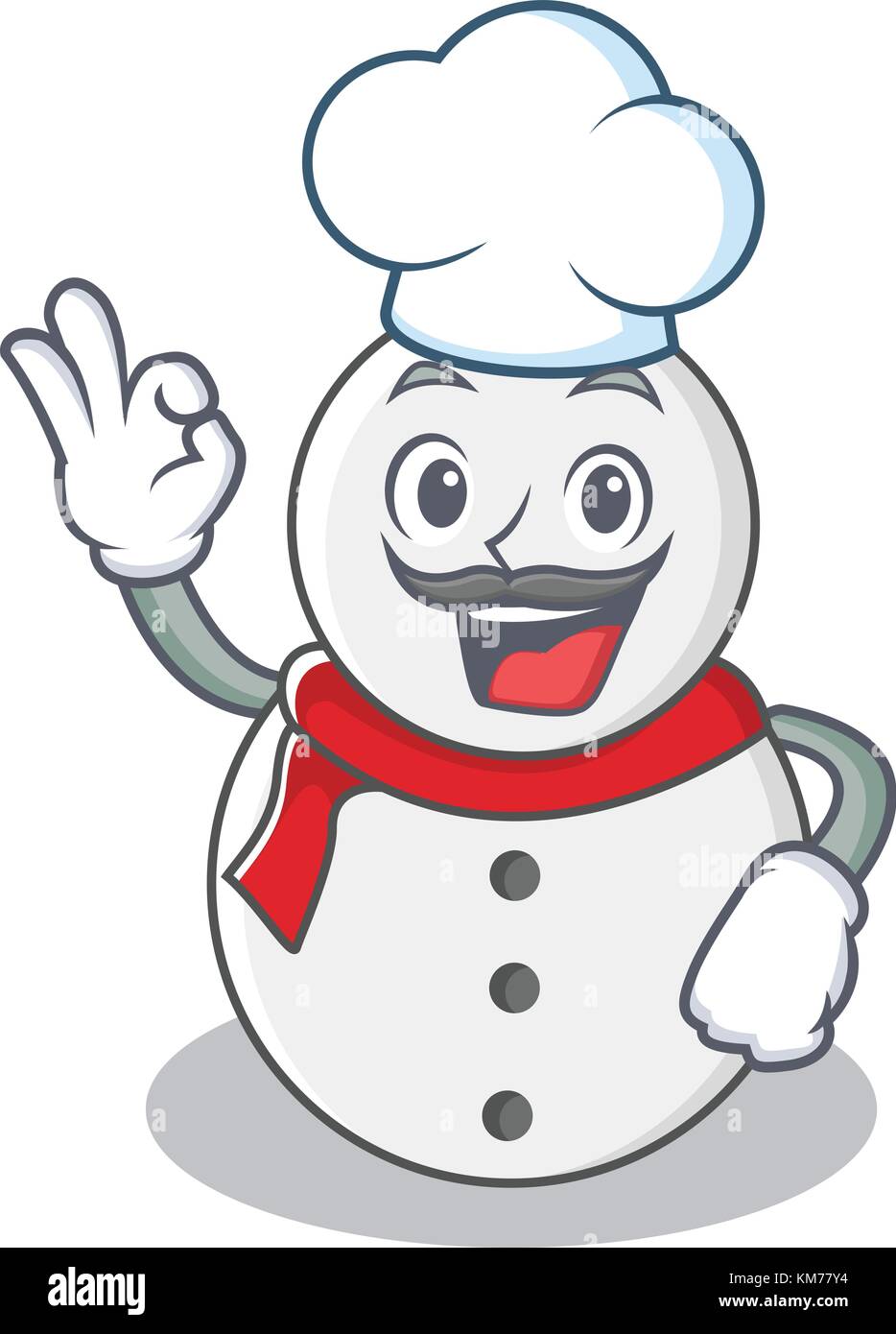 Chef snowman character cartoon style Stock Vector Image & Art - Alamy
