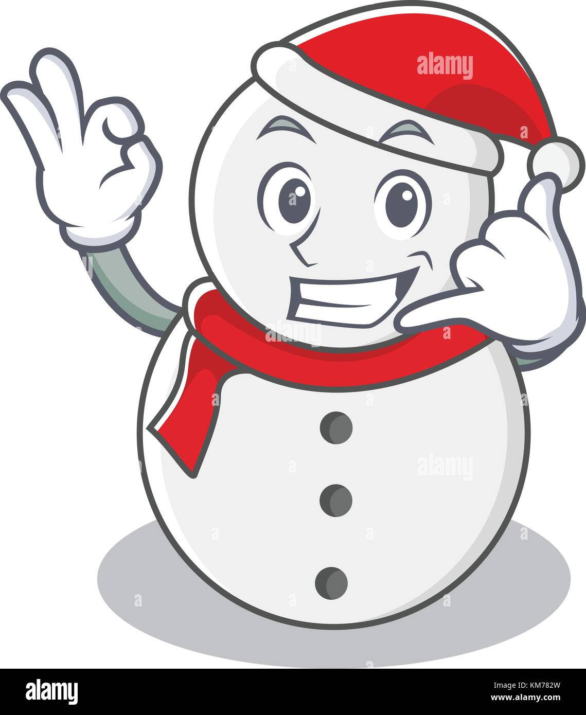 Call me snowman character cartoon style Stock Vector Image & Art - Alamy