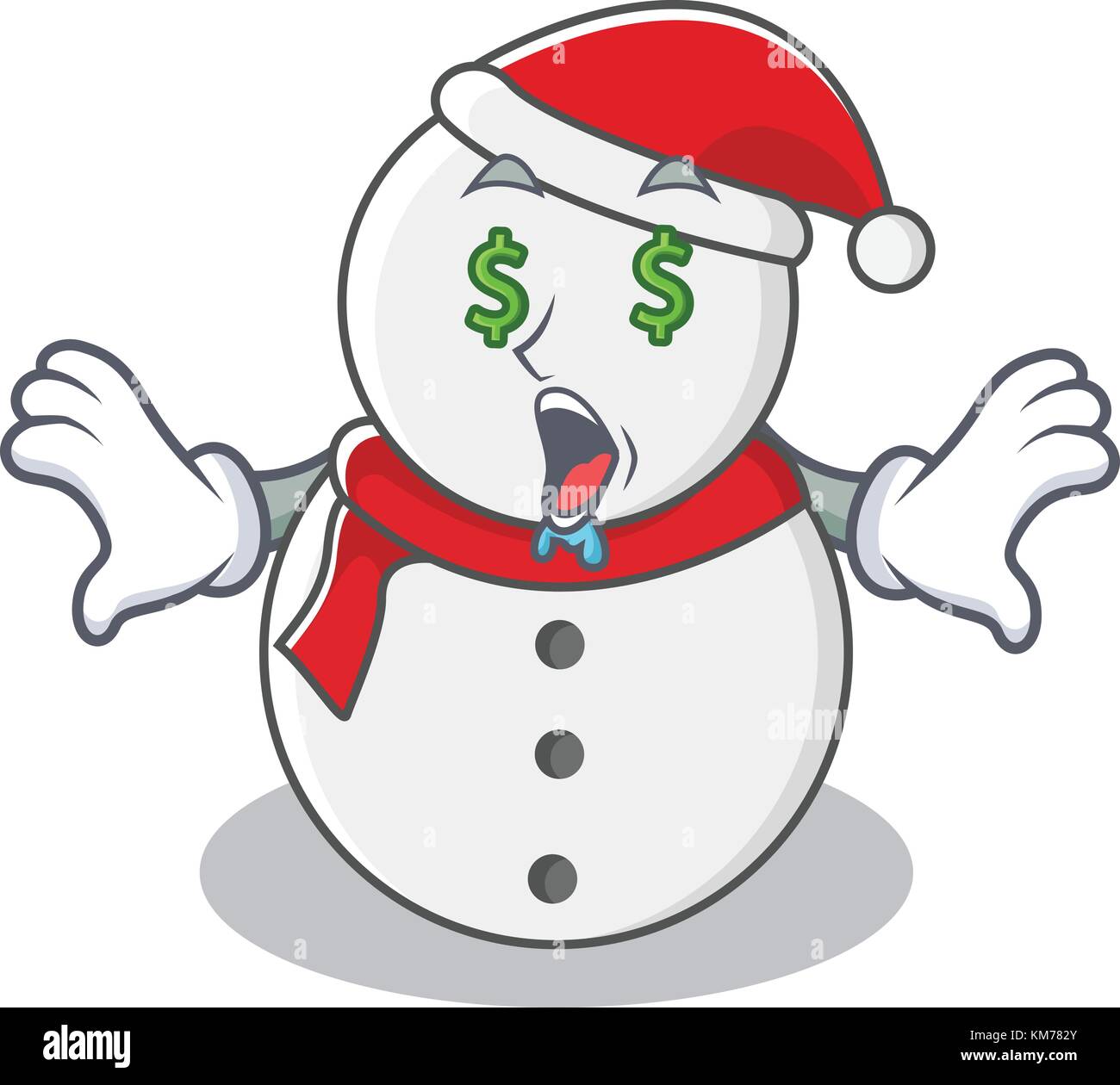Money eye snowman character cartoon style Stock Vector Image & Art - Alamy