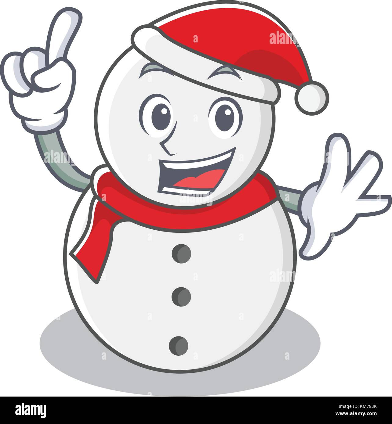 Finger snowman character cartoon style Stock Vector Image & Art - Alamy