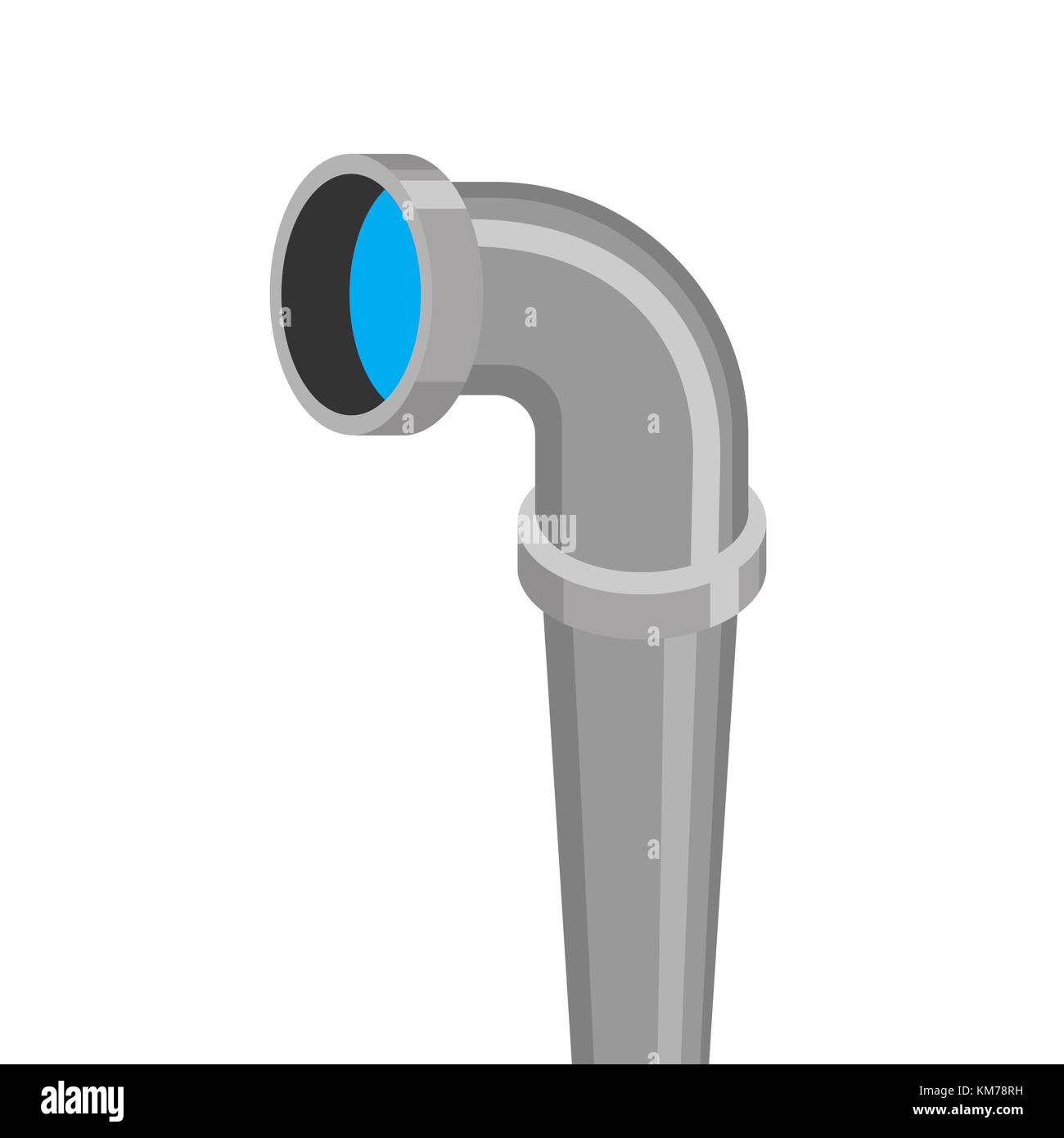 Periscope submarine isolated on white background. Vector illustration ...