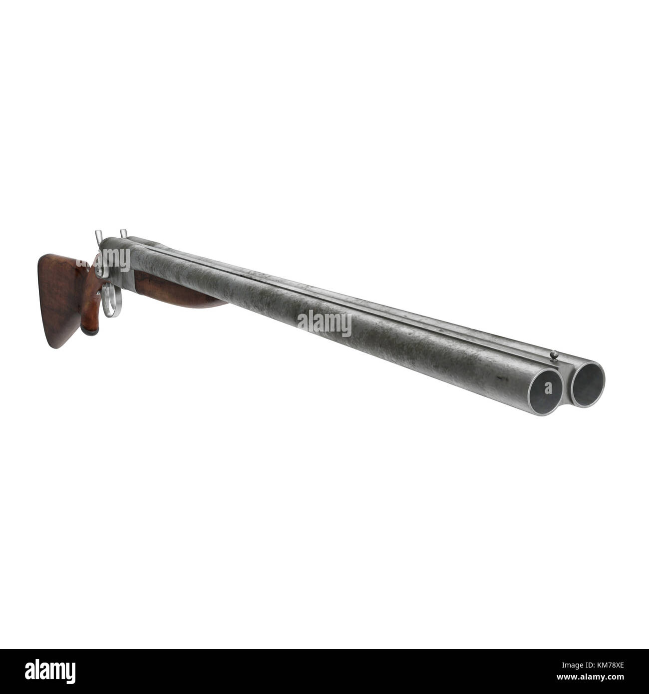 Double barreled shotgun Cut Out Stock Images & Pictures - Alamy