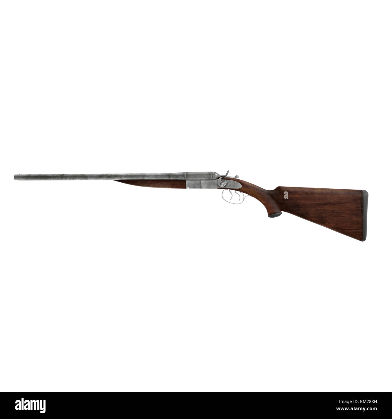 Double barrelled gun hi-res stock photography and images - Alamy