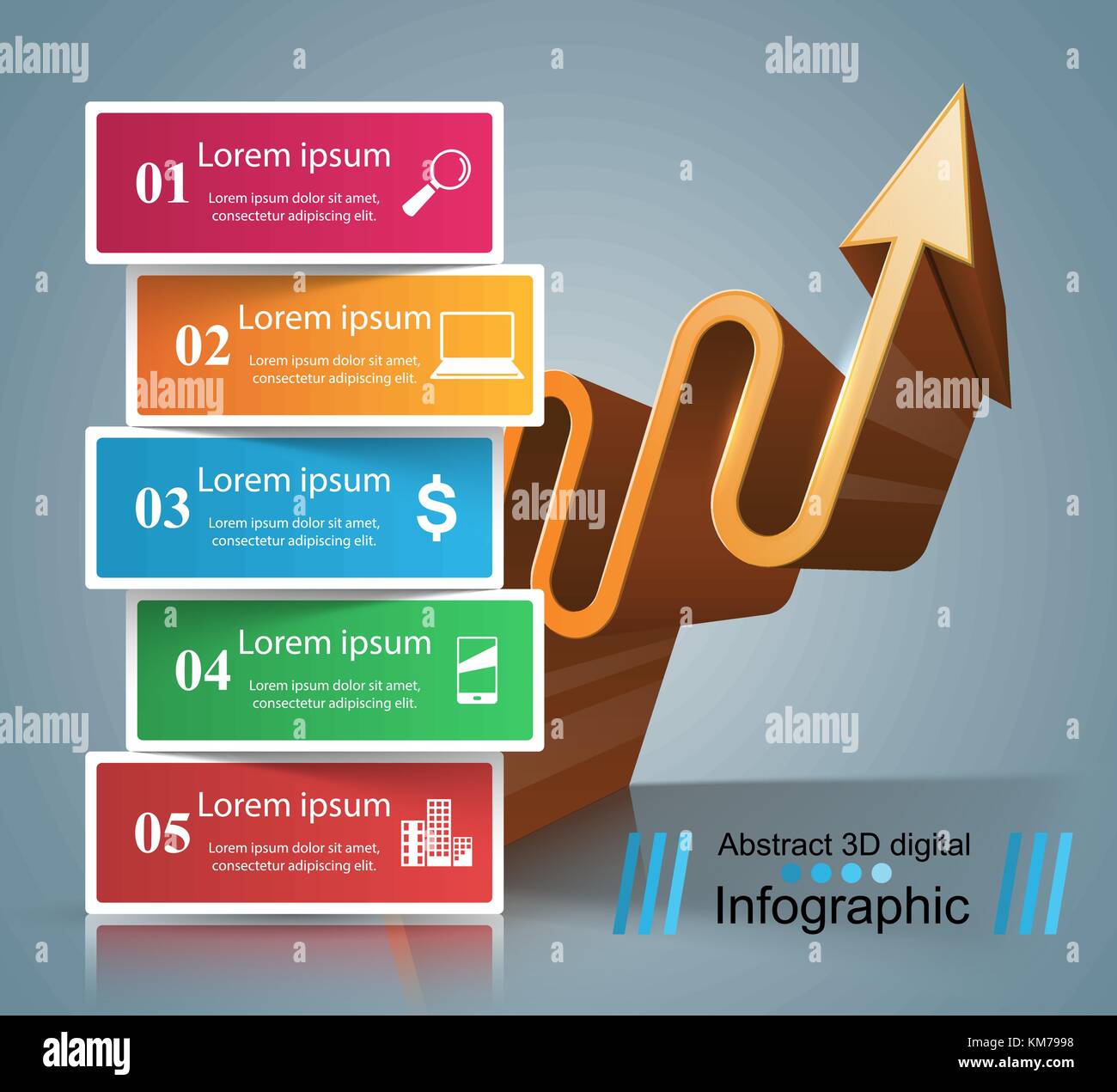 Infographic icons. Arrows icon Stock Vector Image & Art - Alamy