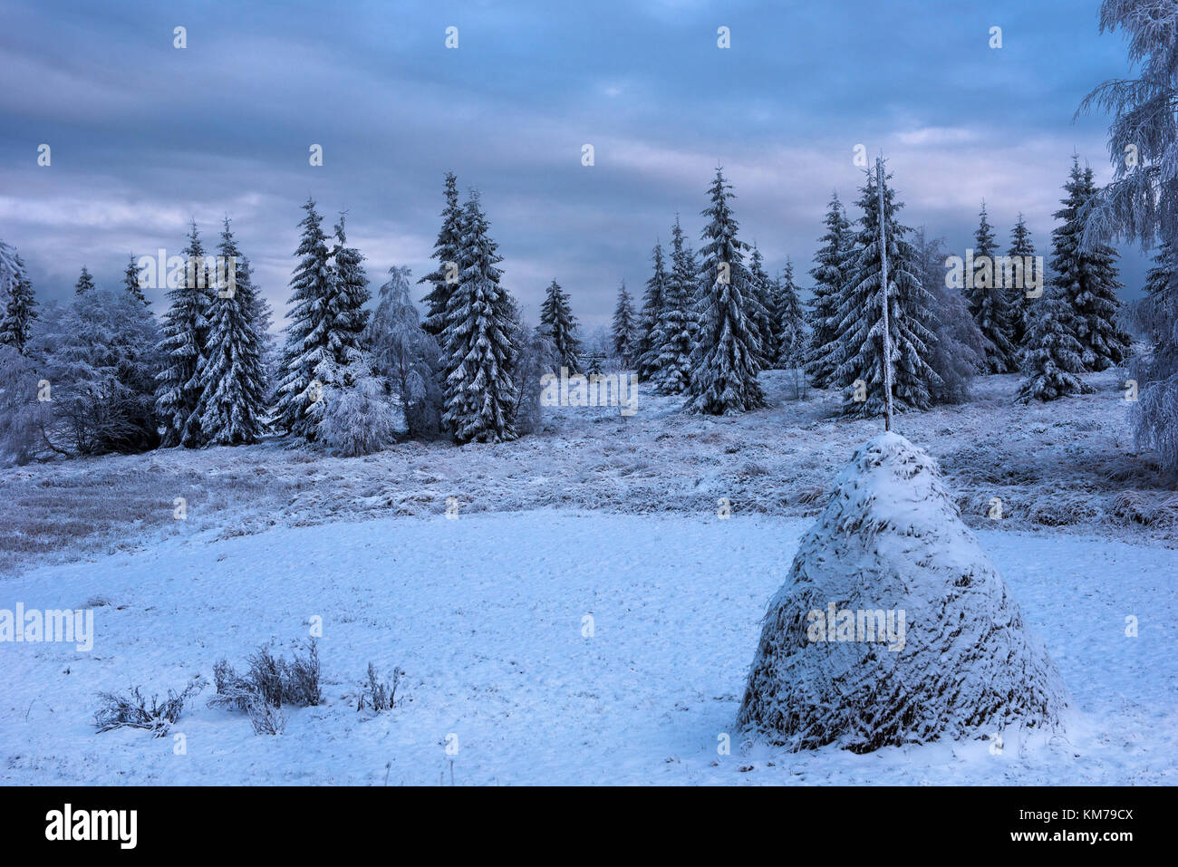 Covered haystacks hi-res stock photography and images - Alamy