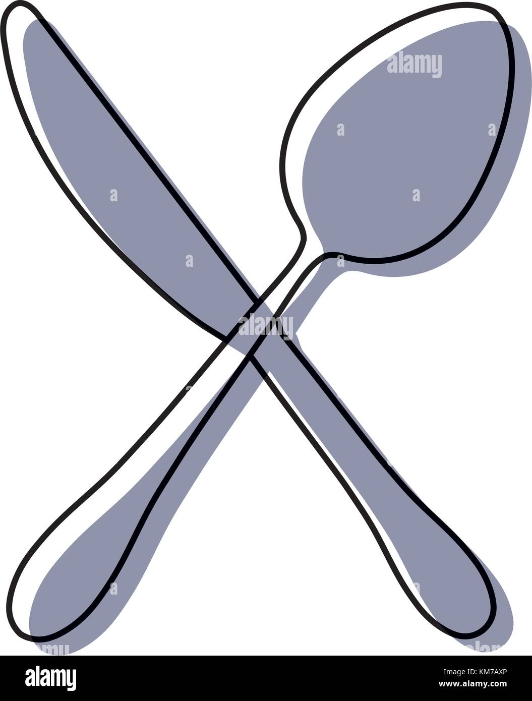 cutlery vector illustration Stock Vector Image & Art - Alamy