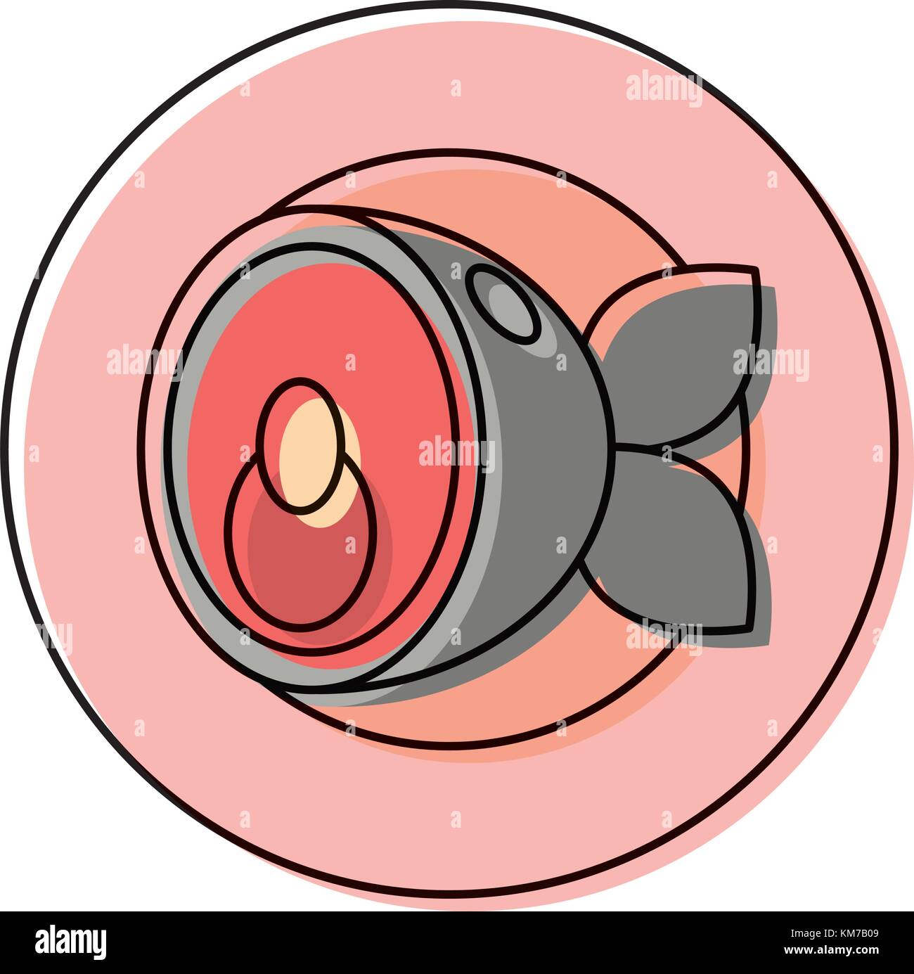 plate with fish vector illustration Stock Vector Image & Art - Alamy