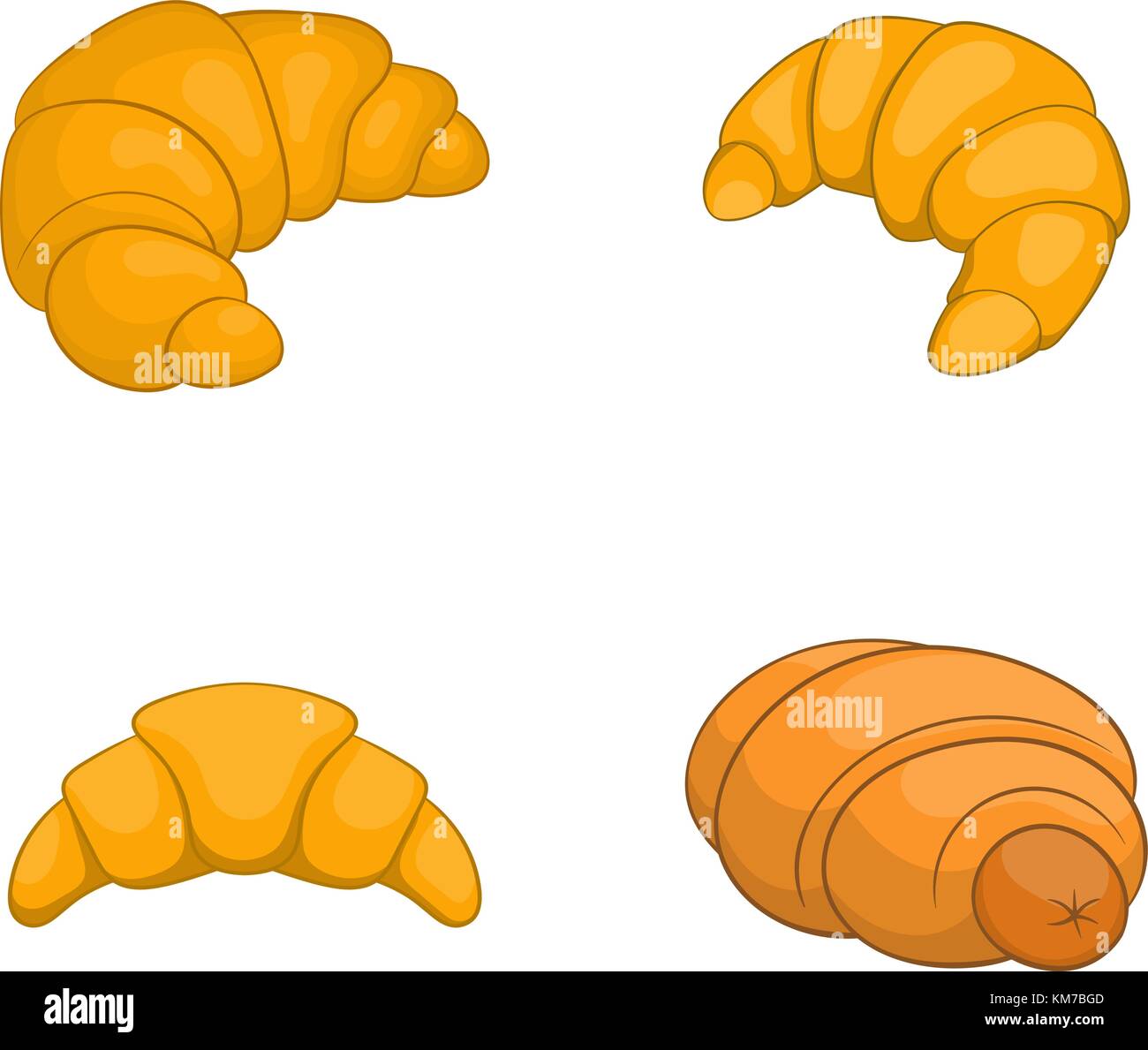 Cream dough nut bun cream bun Stock Vector Images - Alamy